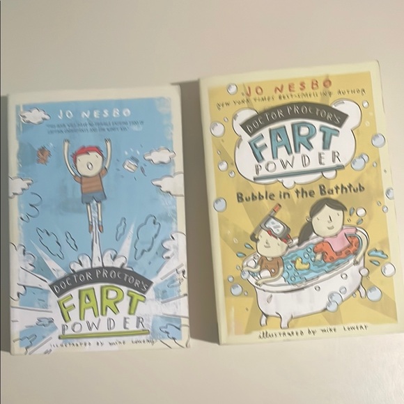 Other | Doctor Proctors Fart Powder Book Set Blue And Yellow Covers ...